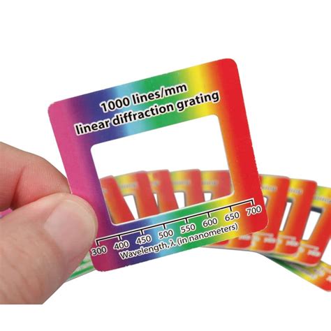 Diffraction Grating Pack Of 12 Science Lab Physics Classroom Supplies Amazon Com Industrial