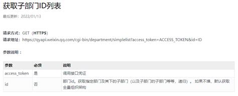 获取子部门id列表 接口集成 · Issue 2735 · Jeffreysuweixinmpsdk · Github
