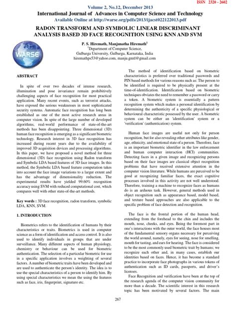 pdf radon transform and symbolic linear discriminant analysis based