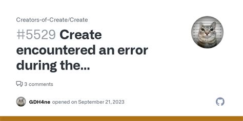 Create Encountered An Error During The Commonsetup Event Phase · Issue 5529 · Creators Of