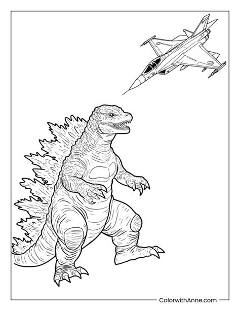 20 Godzilla Coloring Pages Free Pdf Printables