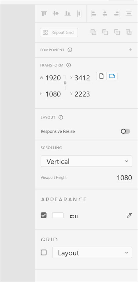 Sidebartoolbar With Appearance And Grid Not Exp Adobe Community