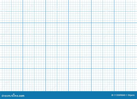 Graph Paper Seamless Pattern Architect Backgound Millimeter Grid Vecto Stock Illustration