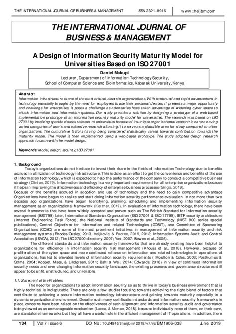 Pdf Information Security Management Systems A Maturity Model Based On Iso Iec 27001