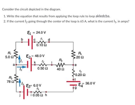 Solved Consider The Circuit Depicted In The Diagram 1 Chegg