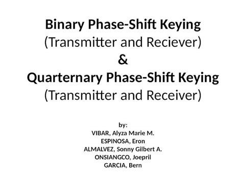 pptx binary phase shift keying dokumen tips