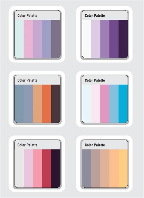 Vector Color Palette Set 21005982 Vector Art At Vecteezy