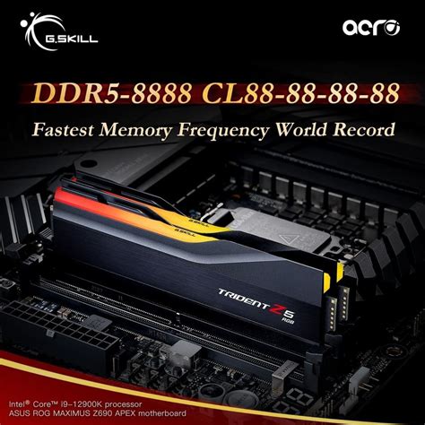 Acro Gskill Has Broken Another World Record In Close