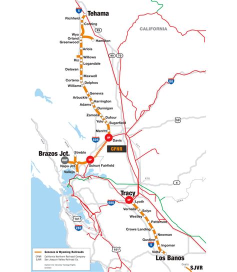 California Northern Railroad Freight Rail In California