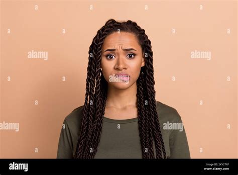 Portrait Of Depressed Lady Made Mistake Feel Guilty Have Misunderstanding With Boyfriend