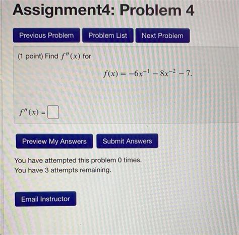 Solved Assignment4 Problem 4 Previous Problem Problem List Chegg