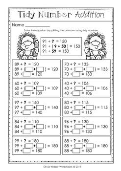 Tidy Number Strategy To Solve Addition And Subtraction Equations Number Line
