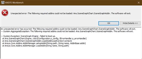 Error When I Try To Run Workbench Ansys R