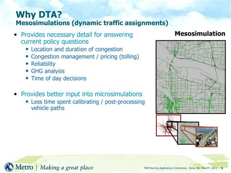 Ppt Development Of A Dynamic Traffic Assignment Dta For The Portland Metropolitan Region