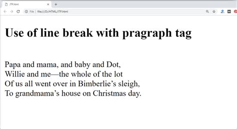 Html Paragraph