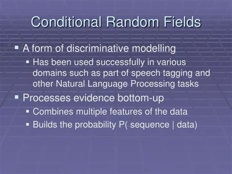 PPT Conditional Random Fields PowerPoint Presentation Free Download ID 548543