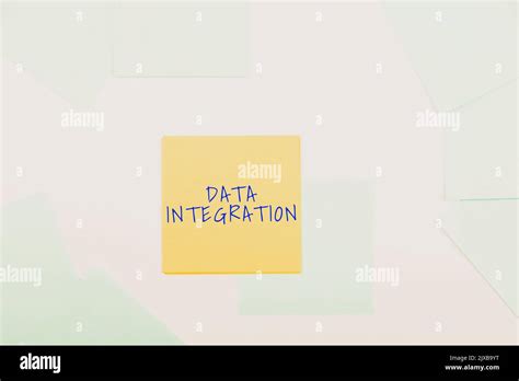 Sign Displaying Data Integrationcombination Of Technical And Business Processes To Combine