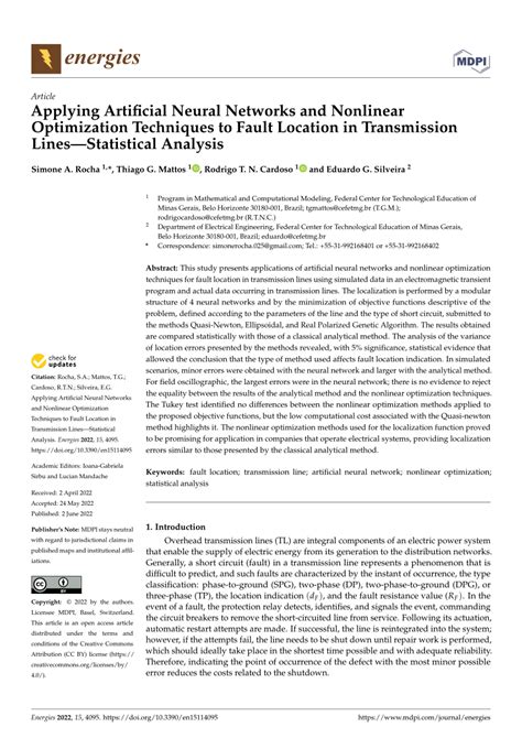 Pdf Applying Artificial Neural Networks And Nonlinear Optimization