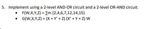 solved 2 find a minimum two level multiple output and or