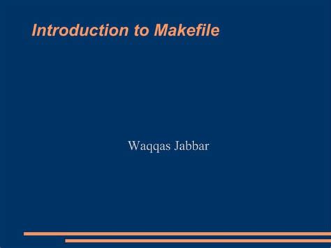 introduction to makefile odp programming languages computing