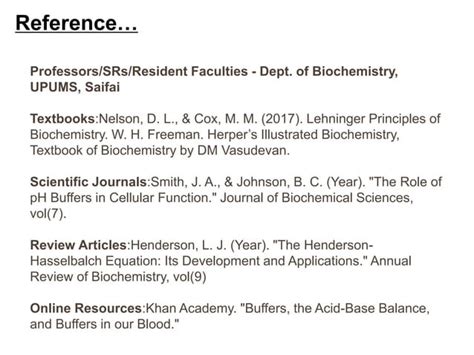Ph Buffer And Henderson Hasselbalchs Equation Pptx