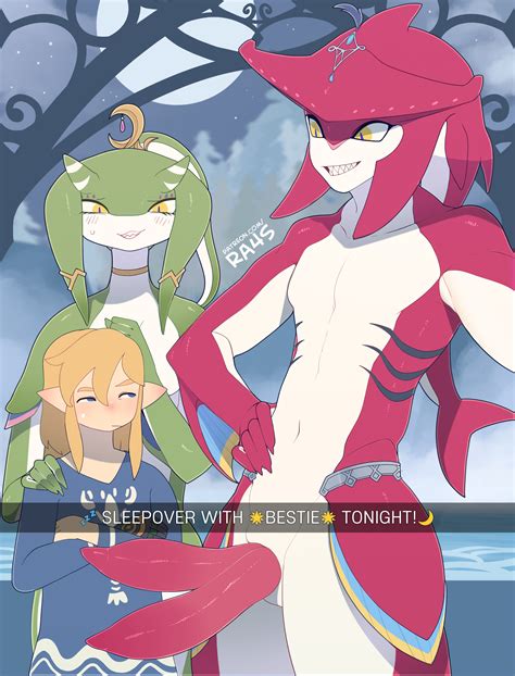 Link Sidon And Yona The Legend Of Zelda And 1 More Drawn By Ra4s