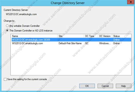 Windows Server 2012 Active Directory Snapshot Serhad Makbuloglu