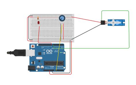 Circuit Design Federico Potenziometro Motore Led Tinkercad