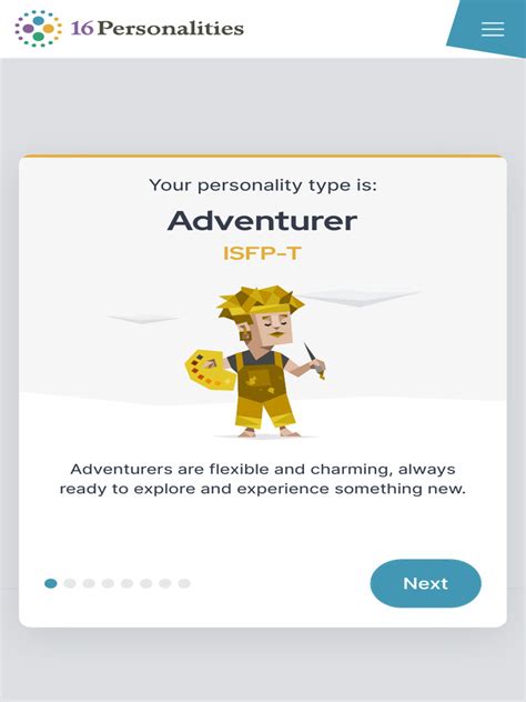 Isfp T Adventurer Personality Traits Pdf