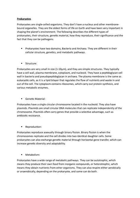 Prokaryotes Prokaryotes Prokaryotes Are Single Celled Organisms They Dont Have A Nucleus And