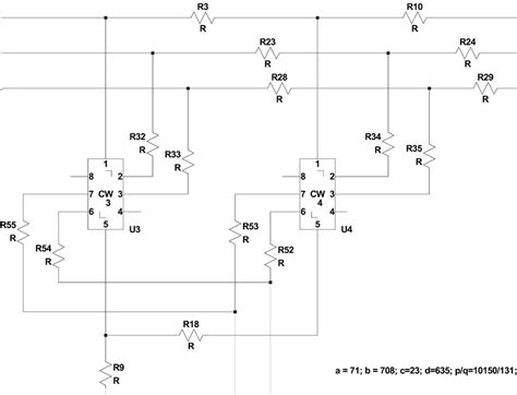 A Portion Of An Example Schematic Produced With The LTspice Schematic Download Scientific