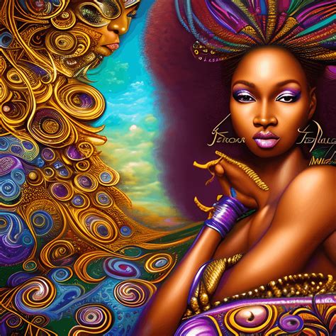 Superbe Graphique De Fille à La Peau Brune · Creative Fabrica