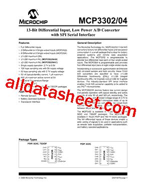 MCP BI SL Datasheet PDF Microchip Technology