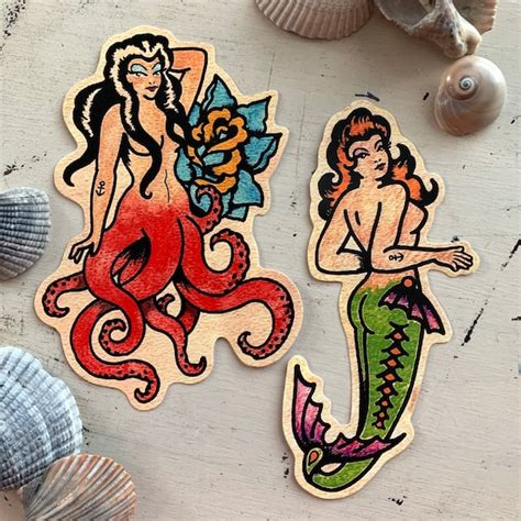 Sexy Pin Up Mermaid Tattoo