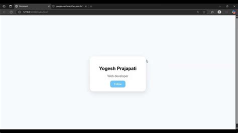 building an asthetic profile card using html and css web design tutorial webdevelopment youtube