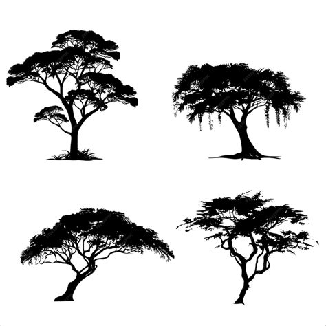 Premium Vector A Tree With A Picture Of A Tree And The Word Tree On It