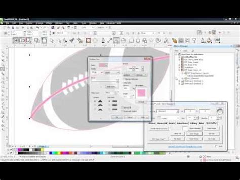 CorelDRAW Bitmap Vector Conversion Football Project
