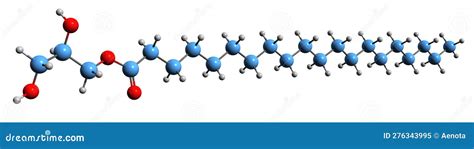 3d Image Of Glyceryl Laurate Skeletal Formula 276327487