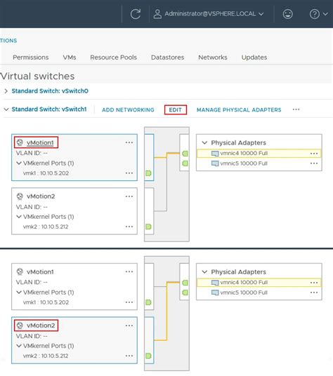 ESXi VMotion Network Configuration Best Practices