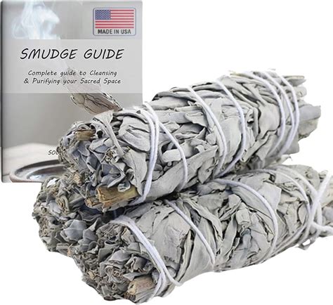 Ancient Veda 4 Inch White Sage Smudge Sticks Bulk With