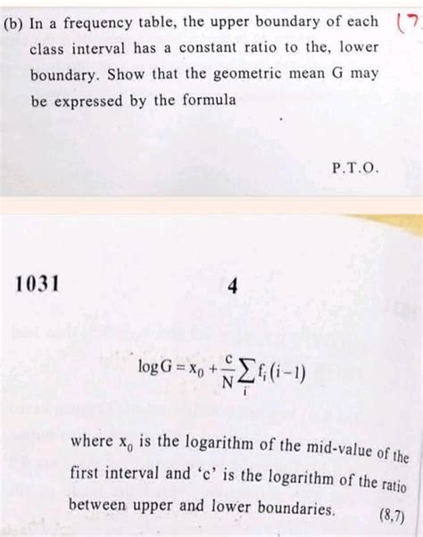 B In A Frequency Table The Upper Boundary Of Each Class Interval Has B In A Frequency Table The Upper Boundary Of Each Class Interval Has