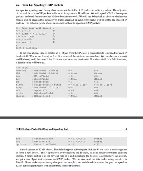 22 Task 12 Spoofing Icmp Packets As A Packet