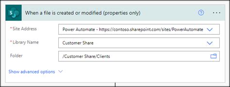 Sharepoint Online When A File Is Created Or Modified Property Only With 3 Trigger