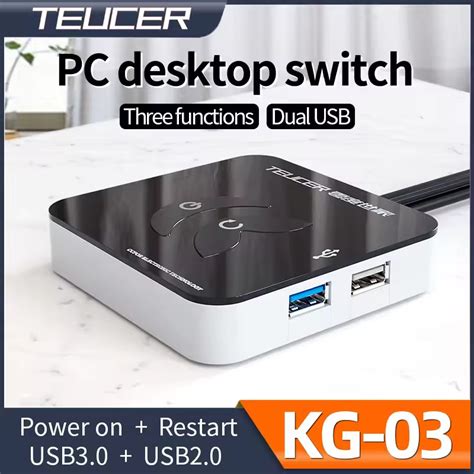 Teucer Kg 03 Portable Desktop Computer Pc Case Power Supply Switch With