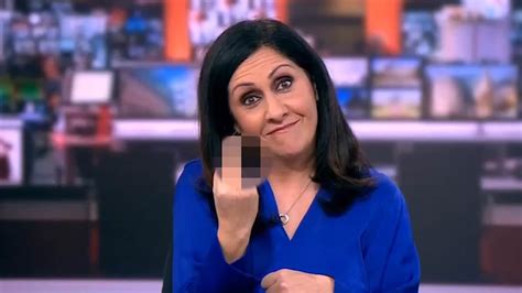 Moment Bbc Presenter Gives Middle Finger To The Camera Live On Air