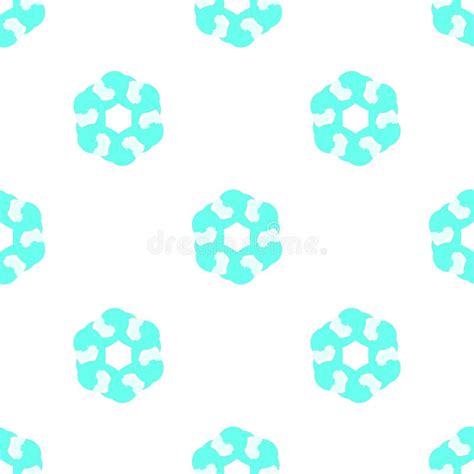 Light Sky Blue Abstract Circle Pattern Seamless Vector Stock Vector