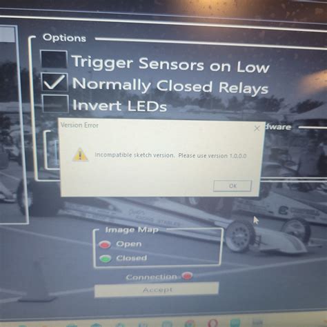 Drag Race Coord Error Message Incompatible Sketch Version Slotforum