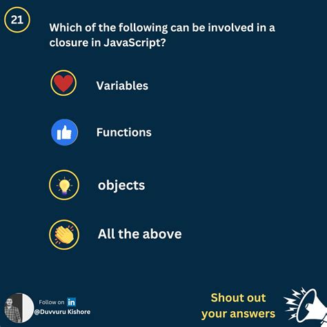 Duvvuru Kishore On Linkedin Javascript Mcqs Webdevelopment