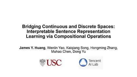 underline bridging continuous and discrete spaces interpretable