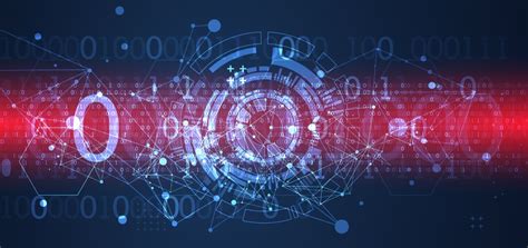 Data Security Technology Blue Background Ai Big Vector Image